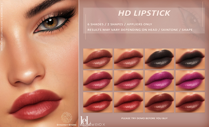 Second Life Marketplace - [SYN] Synergy HD Lips Reston LEL EVO/EVO X
